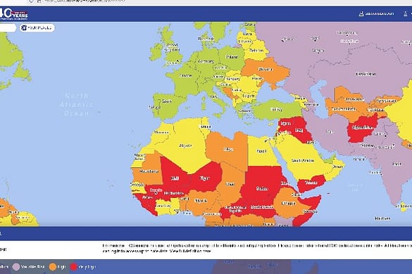 Risk map 2025: Heightened geopolitical tensions increase security risk ...