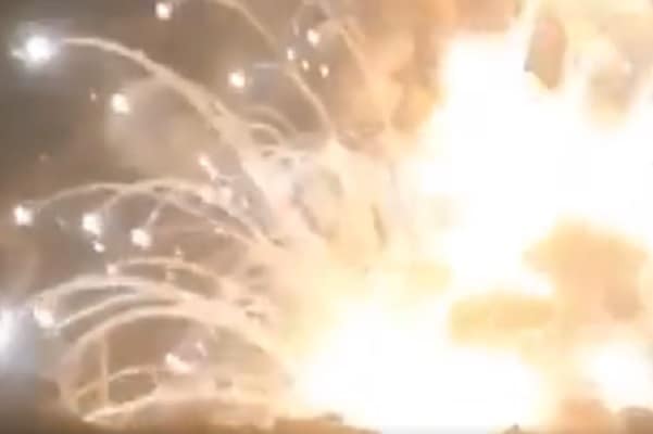 US rockets blow up a Russian ammo depot in Donetsk Oblast in a fierce ...