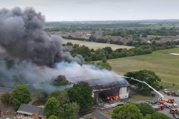 Two firefighters killed in huge blaze at ex-RAF base in Oxfordshire ...