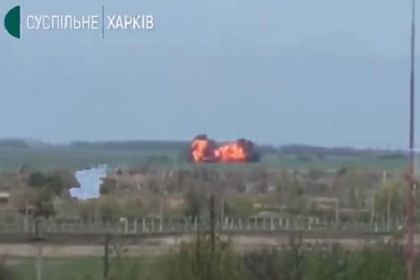 Ukrainian air defence shoots down a SU-33 fighter jet as footage shows ...