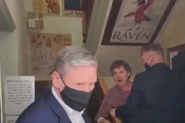 Watch: Sir Keir Starmer aggressively ‘kicked out of a pub’ in Bath ...
